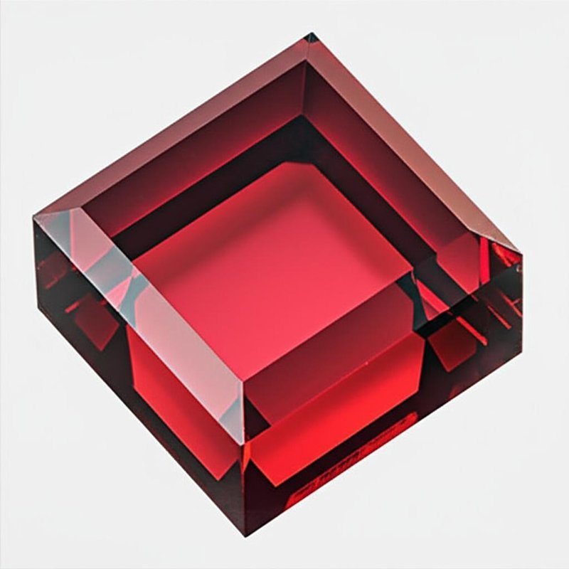 Garnet mineralogical Magneto-optical substrate with No-doped doping type